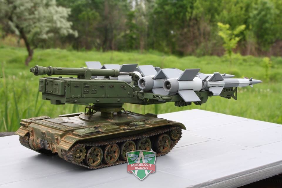 SA-3 “GOA”(S-125 M “Neva-SC”) missile system on T-55 chassis ...